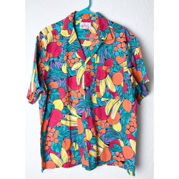 Bonhomme | Shirts | Vintage Bonhomme Mens Fruit Shirt Large Button Down ...